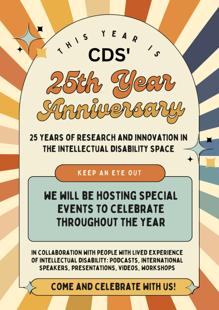 CDS' 25th Anniversary - Centre for Disability Studies